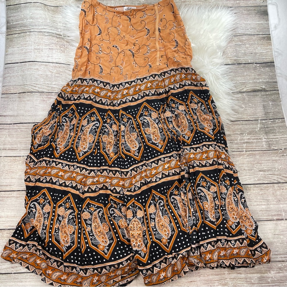 Arnhem Floral Bohemian Maxi Skirt Size Medium - Gem